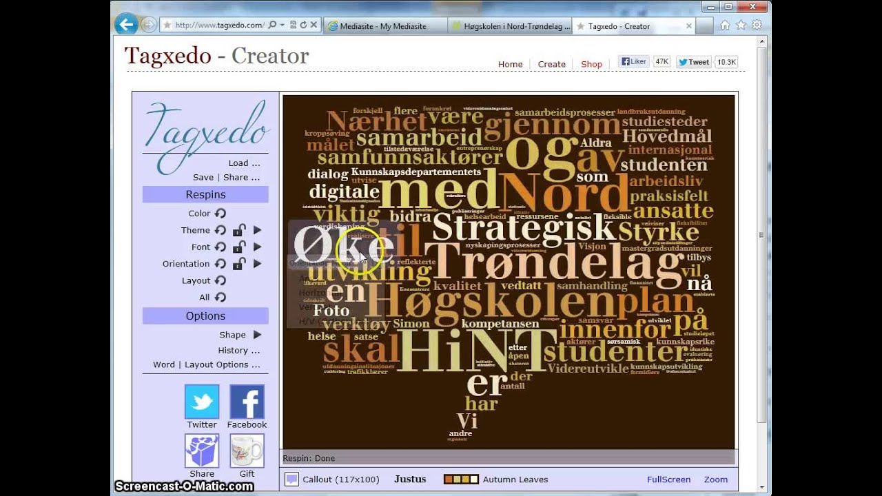 Introduksjon til Tagxedo www.tagxedo.com/app.html - YouTube