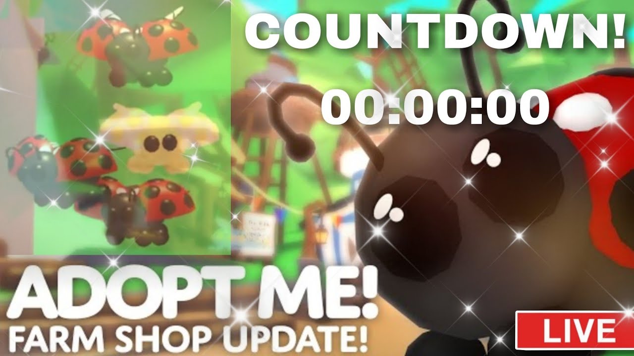 🔴LIVE! Countdown! FARM SHOP UPDATE + NEW PETS + NEW MAP! 🐞 // Adopt Me ...