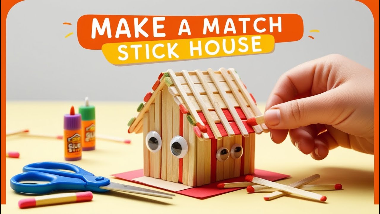 DIY Matchstick Magic How to Build a Tiny Home | ChulbuliCheezTV | How ...