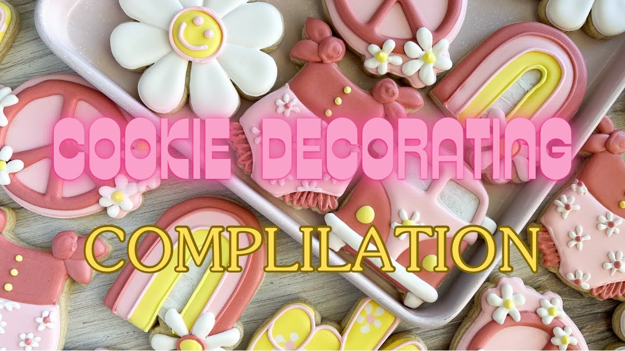 Relaxing cookie decorating compilation 🏼🌼💕 #satisfying #asmr # ...