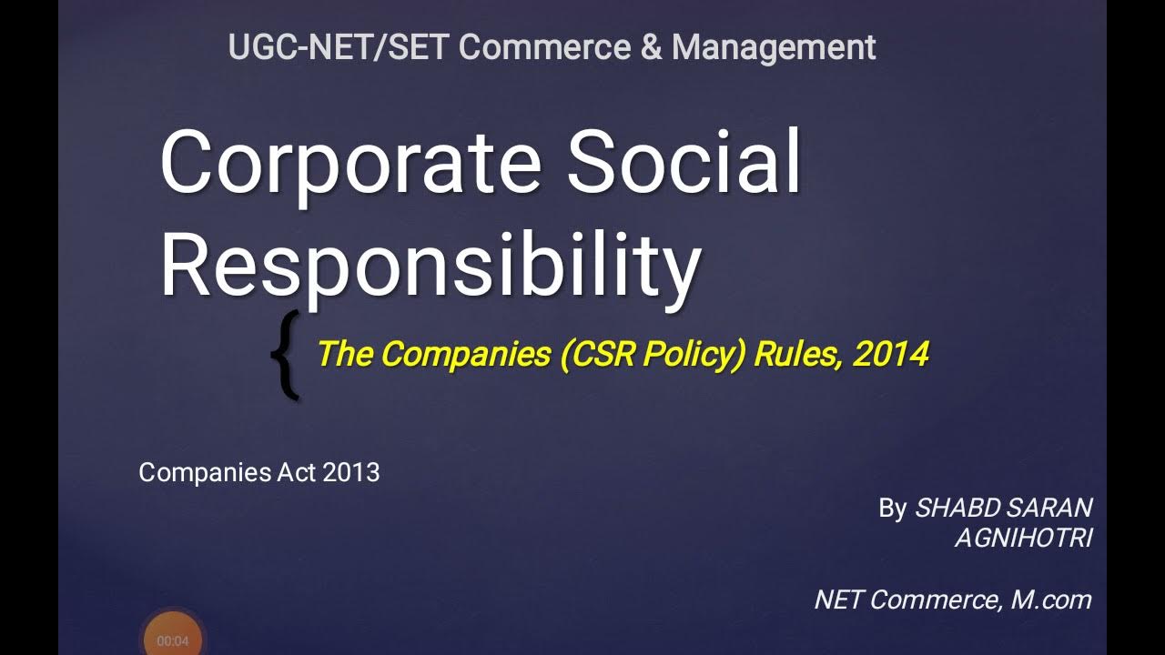 Corporate Social Responsibility CSR Policy Rules 2014 NTA UGC NET corporate-social-responsibility-csr-policy-rules-2014-nta-ugc-net