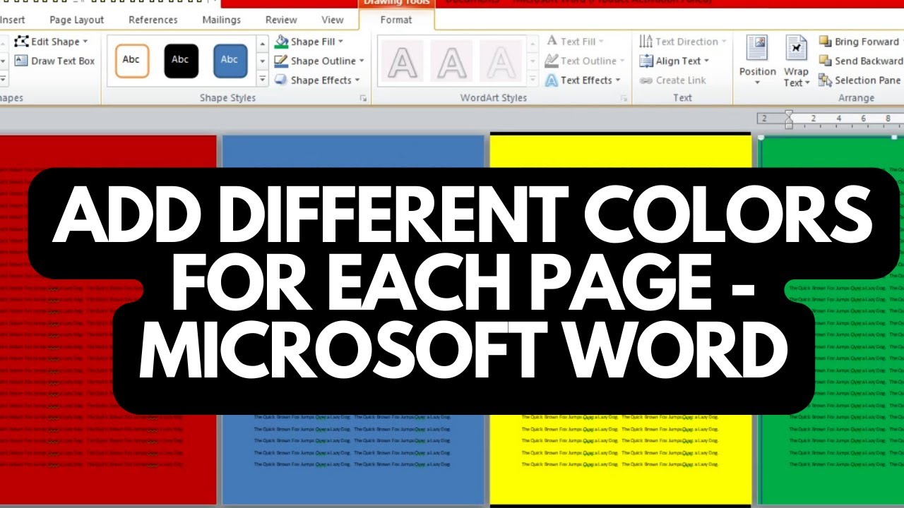 Add Different Colors for Each Page | Microsoft Word | Gateway Solutions ...