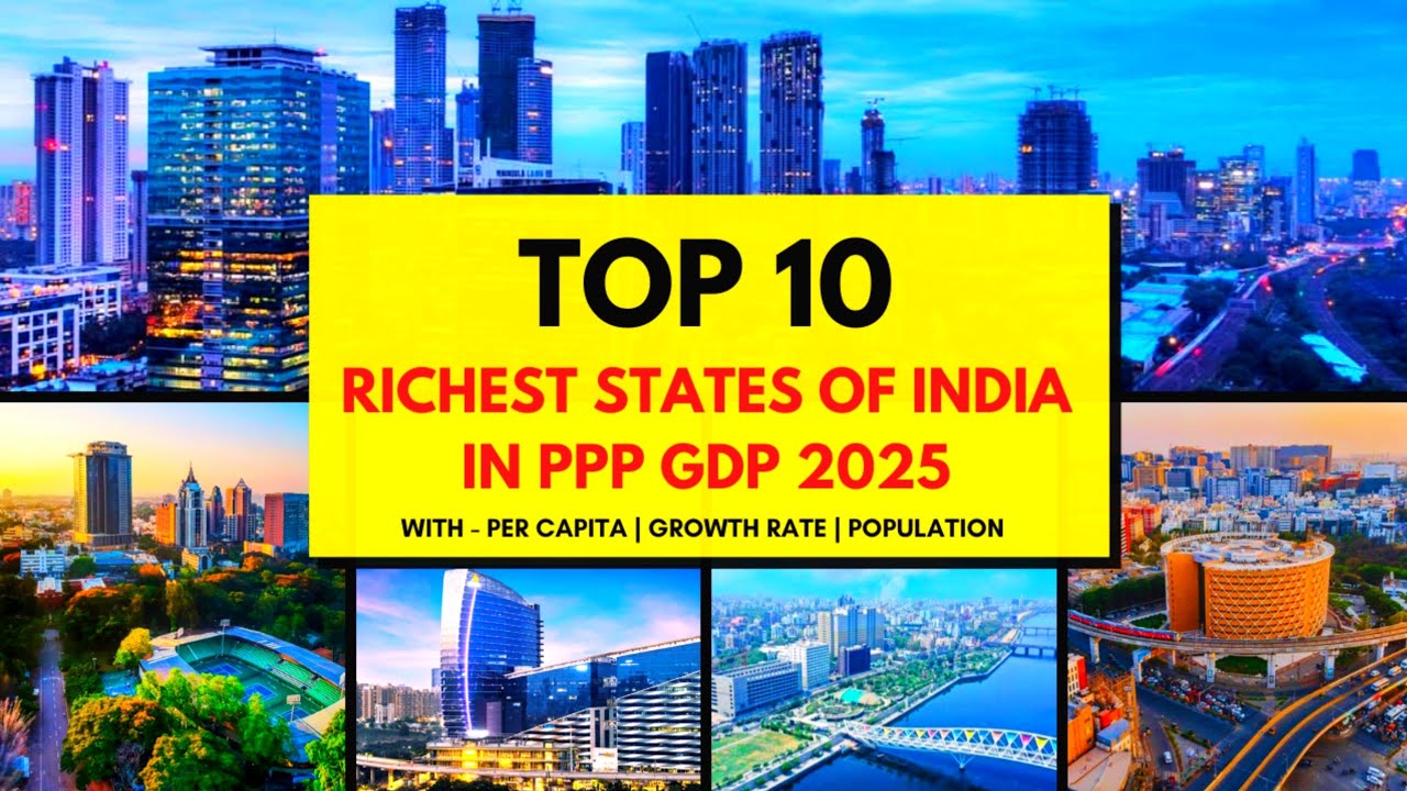 Top 10 Most Richest States In India 2025 | Top 10 Developed State In ...