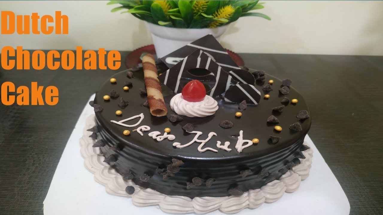 Dutch Chocolate Cake | Bakery Style Chocolate Cake | Easy Chocolate ...