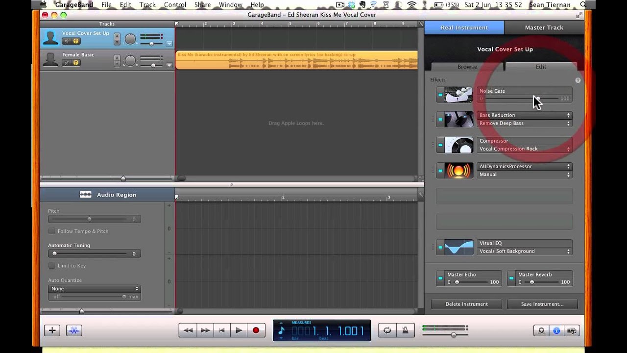 Vocal Cover Tutorial Using Garageband - YouTube