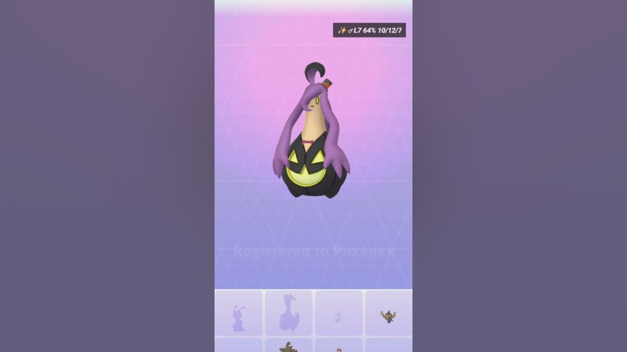 Shiny Gourgeist Evolution Pokemon Go - YouTube