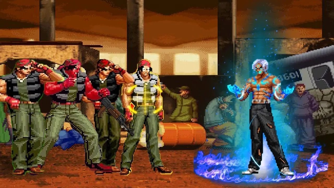 [Mugen KOF] Adawn Kyo Vs Ralf Jones Team - YouTube