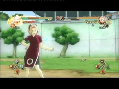 Naruto Ultimate Ninja Storm Ino vs. Sakura - YouTube