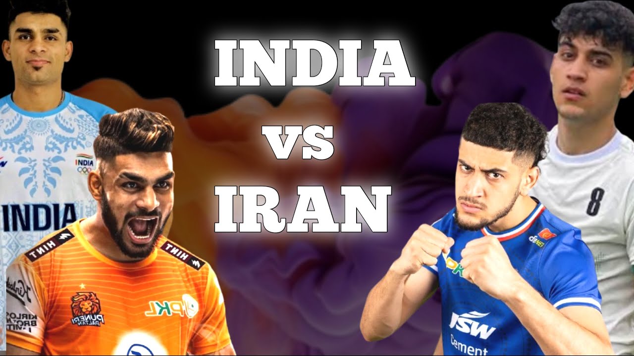Aslam Inamdar INDIA vs IRAN Mohammad Shadlu Kabaddi Match ll Asion ...