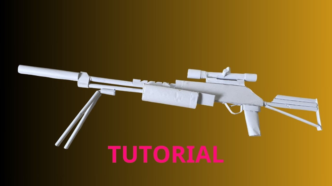 How to make a paper gun that shoots belts - Fold a paper gun - YouTube