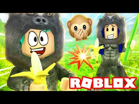 ROBLOX GORILLA SIMULATOR! BECOMING KING OF THE JUNGLE!!