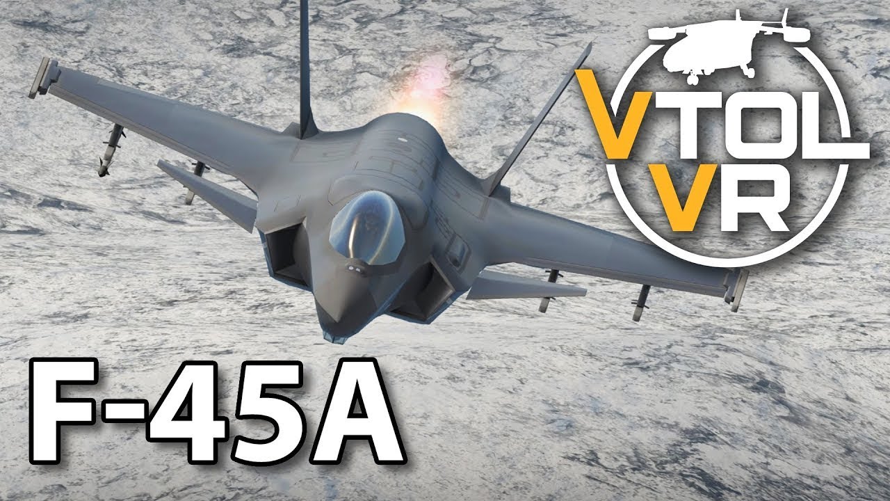 VTOL VR - F-45A SWS "Easy mission for a newbie" - weapons training ...