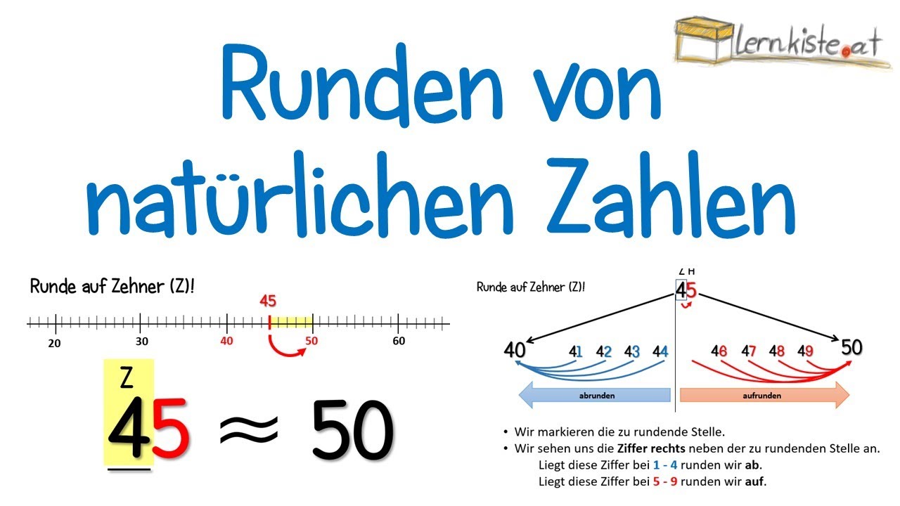 Runden von natürlichen Zahlen - YouTube
