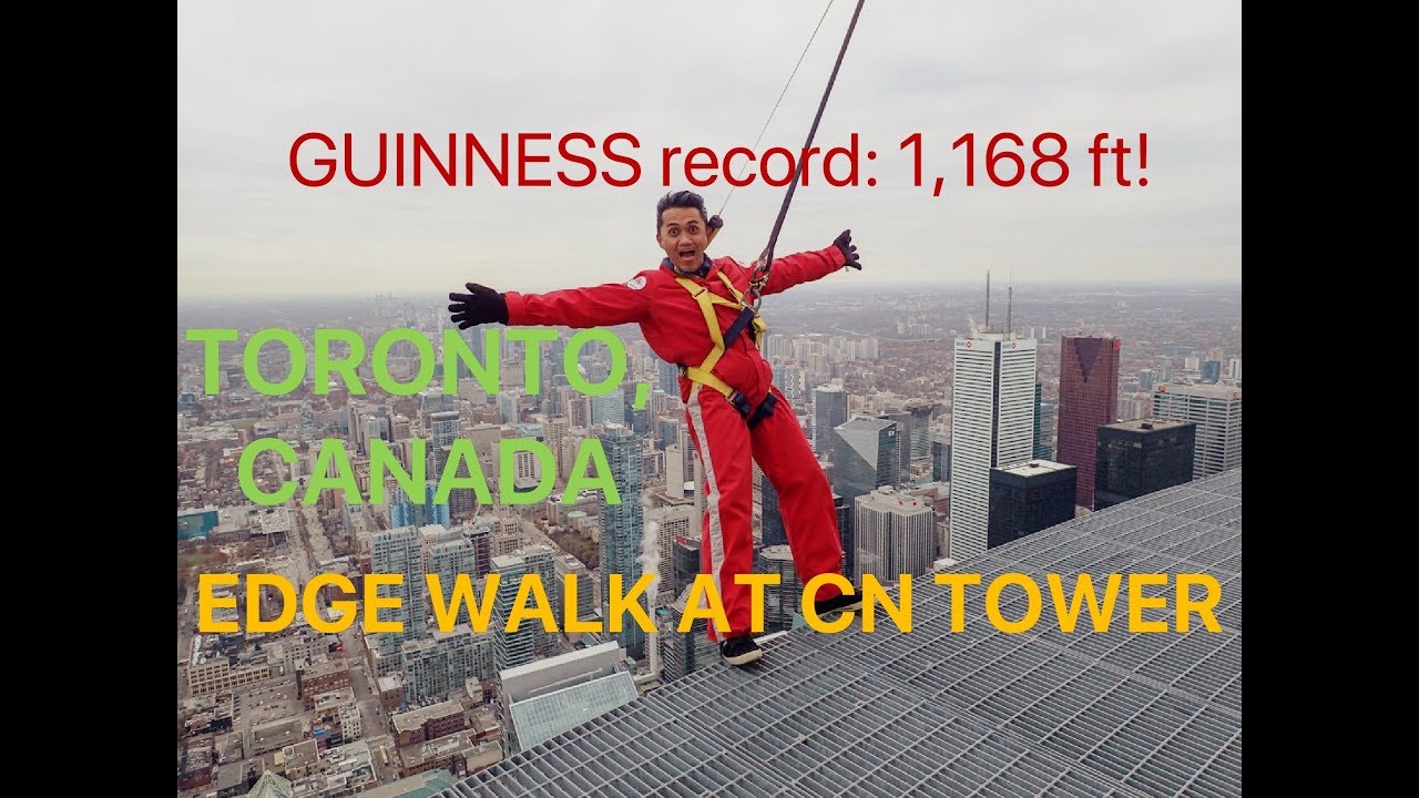 EDGE WALK at CN Tower in Toronto, Canada - full experience - YouTube