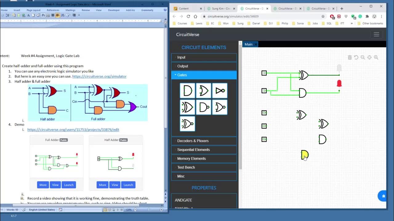 ICS Week 4 Logic Gate Demo - YouTube