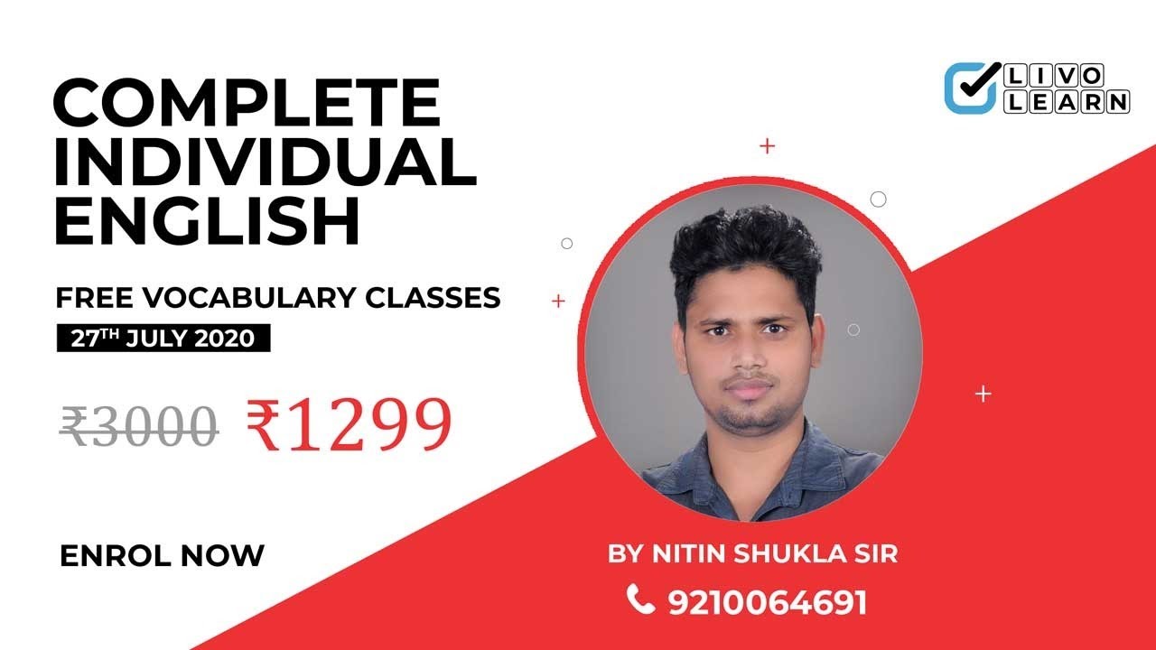 Nitin Shukla English Class 04 - YouTube