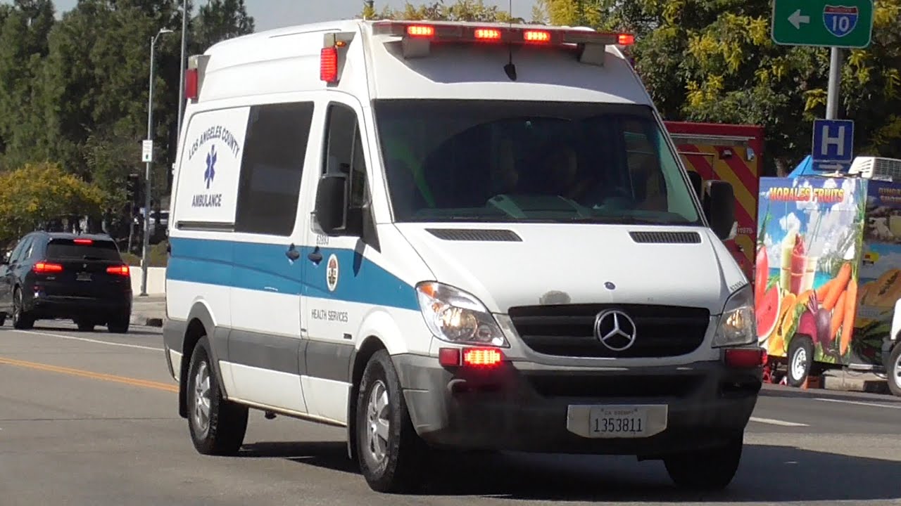 LA County Health Services Ambulance Transporting - YouTube