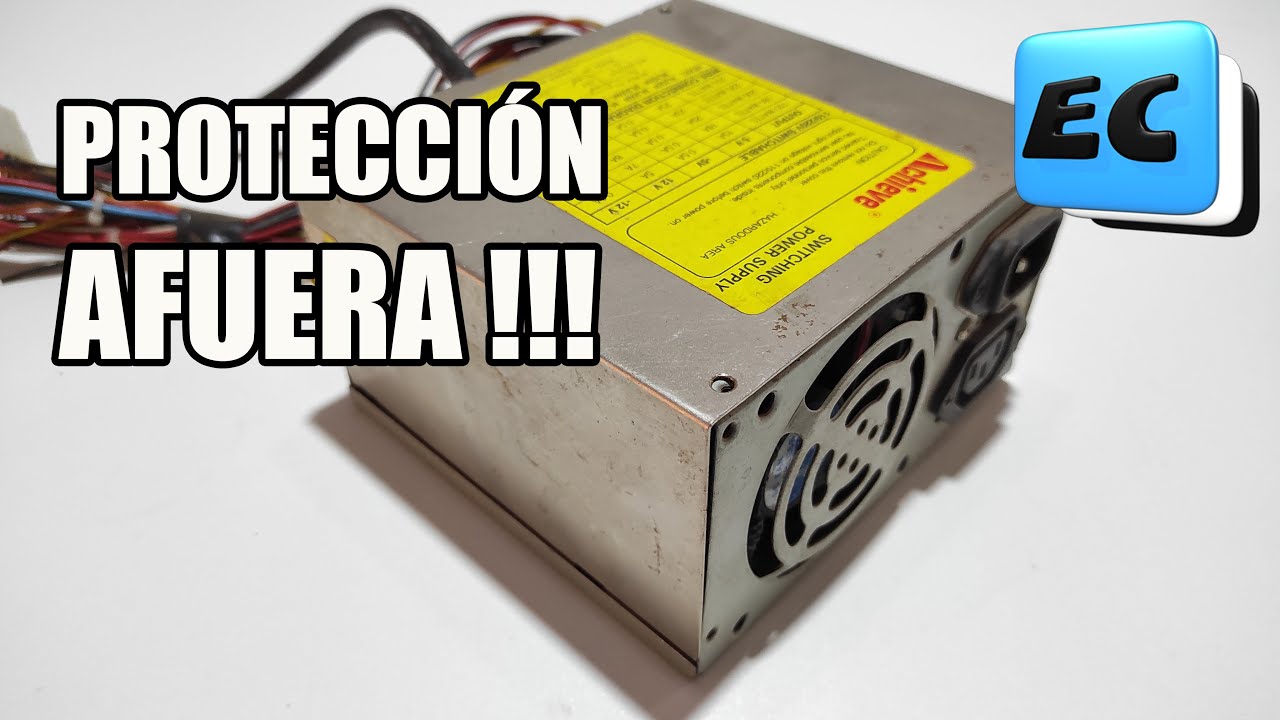 Como quitar la proteccion de una fuente de PC Bonus hacerla de tension ...