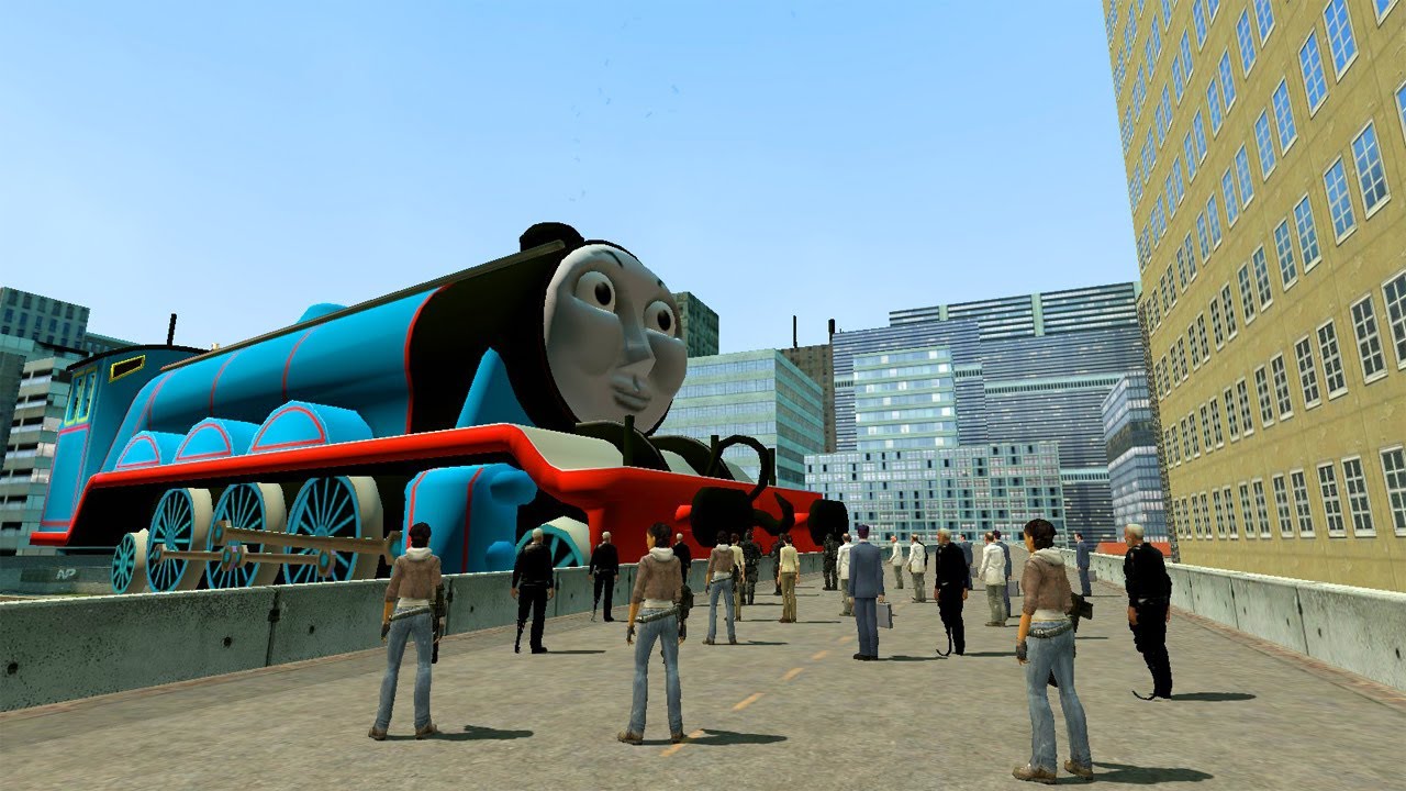 Building a Thomas Train Chased By Color Cursed Thomas and Friends in ...