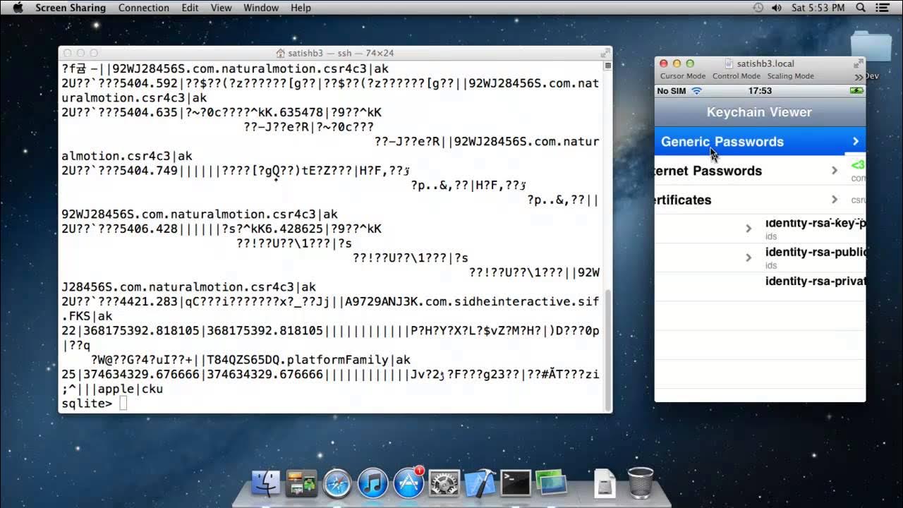 iOS keychain viewer - YouTube