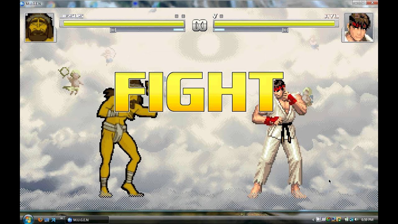 Mugen Battle 13: Jesus Vs Ryu - YouTube
