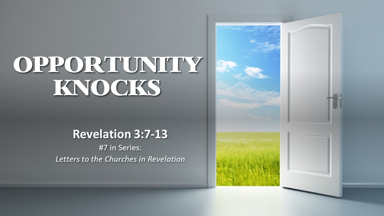 When Opportunity Knocks Open The Door