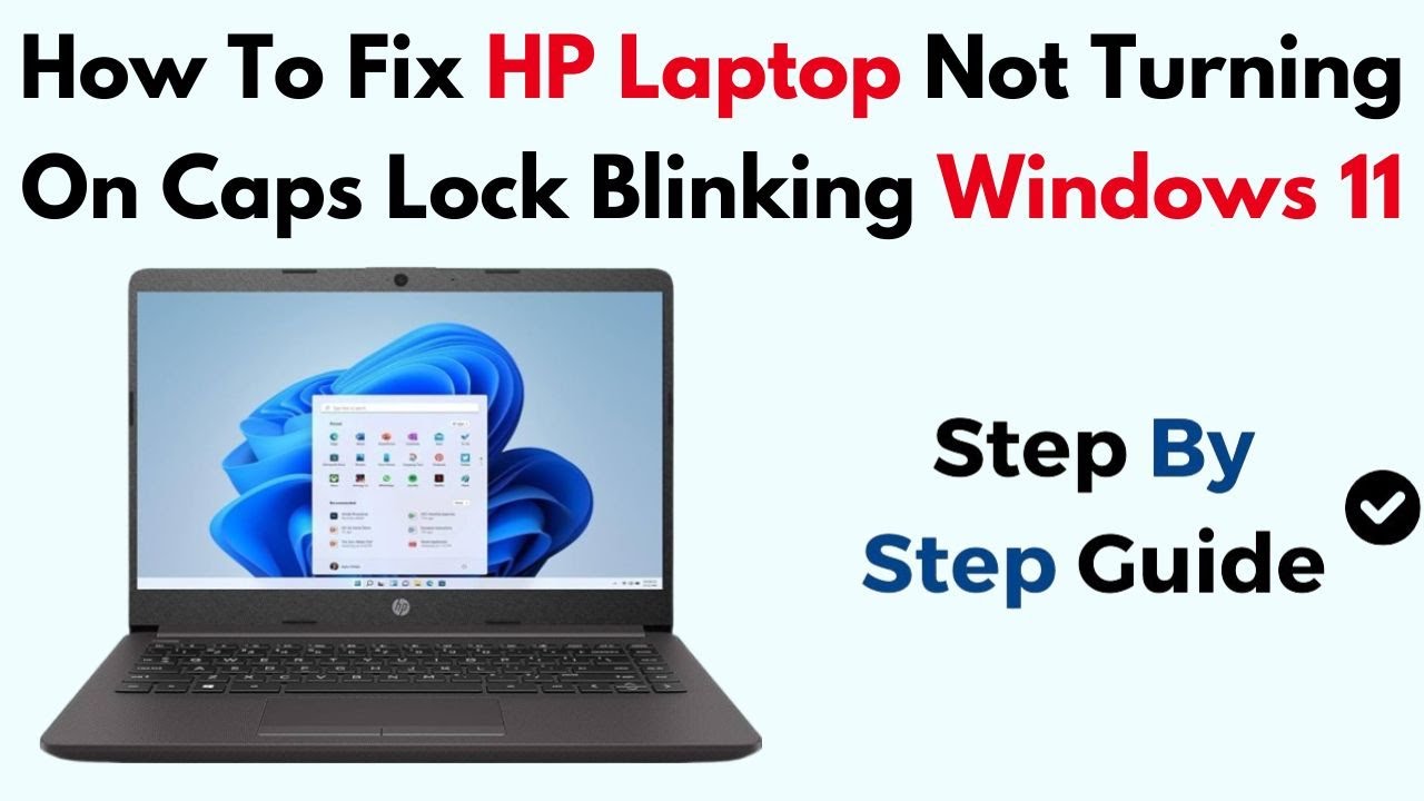 How To Fix HP Laptop Not Turning On Caps Lock Blinking Windows 11 - YouTube