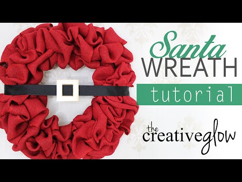Santa Wreath Tutorial - So Easy! - YouTube