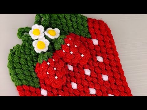 ✅Harika bir çilek lif yapımı ✅ kolay keselif.       Tasarım @lifevim_ulku