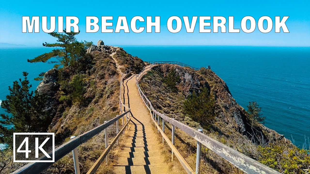 [4K] Muir Beach Overlook - California - Walking Tour - YouTube