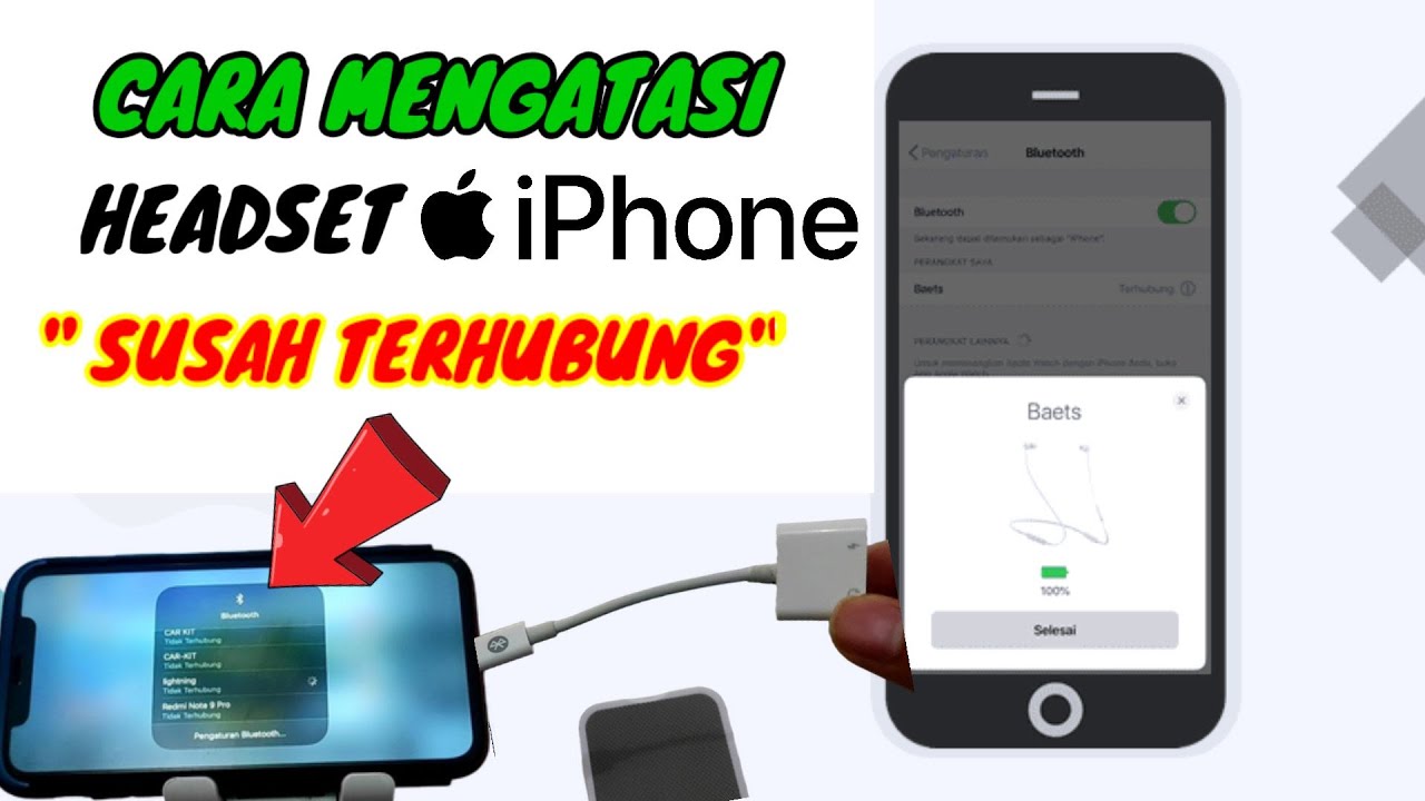 CARA MENGATASI HEADSET LIGHTING IPHONE SUSAH TERHUBUNG - YouTube