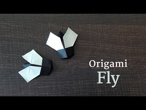 Origami Fly. How To Make Easy Origami Fly. Fly Making Tutorial. - YouTube