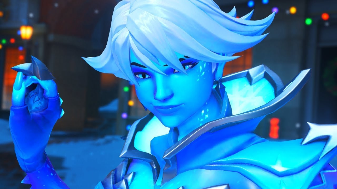 Overwatch - RIME Sombra Winter Wonderland 2017 Skin Gameplay - YouTube