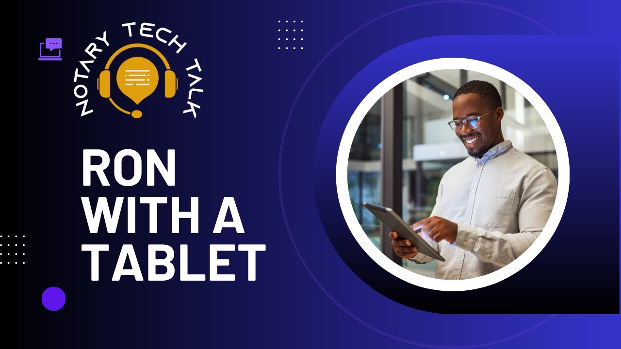 Notary Tech Talk: Docverify RON on My Samsung Tab A8 - YouTube