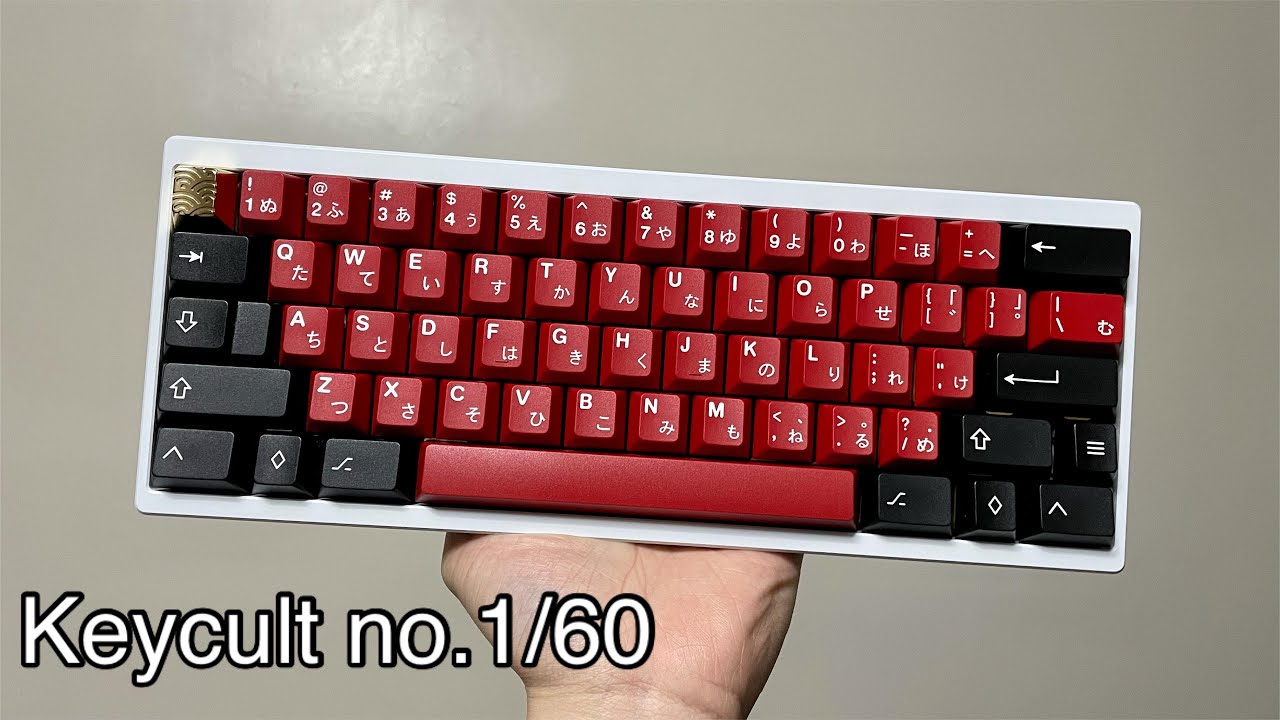 Keycult no.1/60 with Novelkey creams switches sound test - YouTube