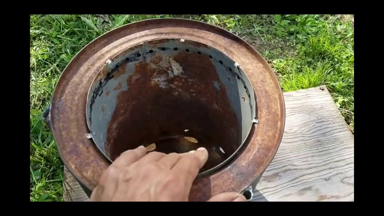 Homemade "Wood Gas" BBQ/Cooking Stove, giant 5 gallon can size. - YouTube