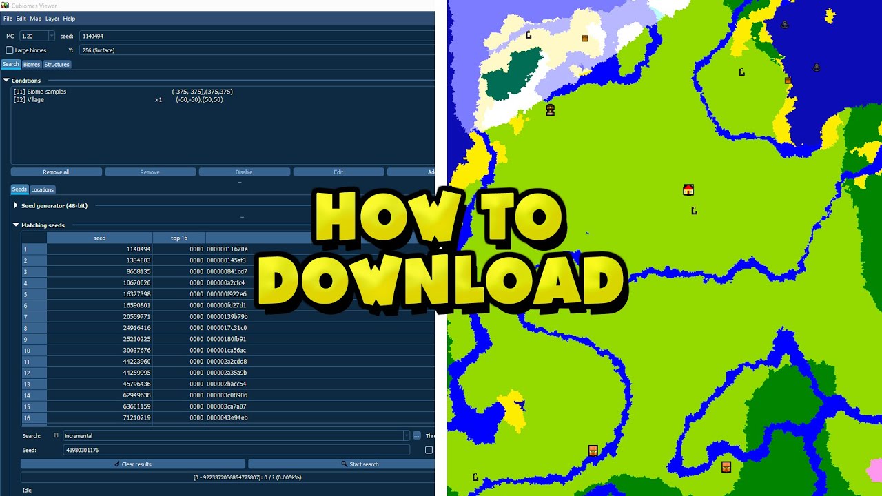 How To Download My Cubiomes Viewer Conditions - YouTube
