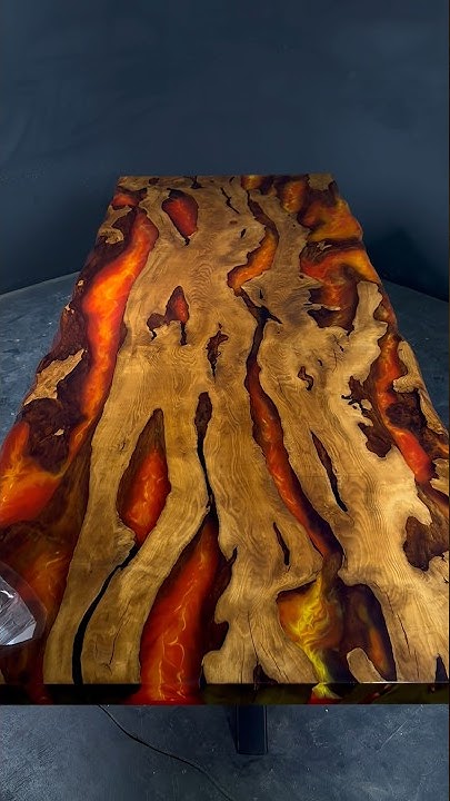 Стол Лава с эффектом линзы! Shorts WOODS #столыизслэба - YouTube