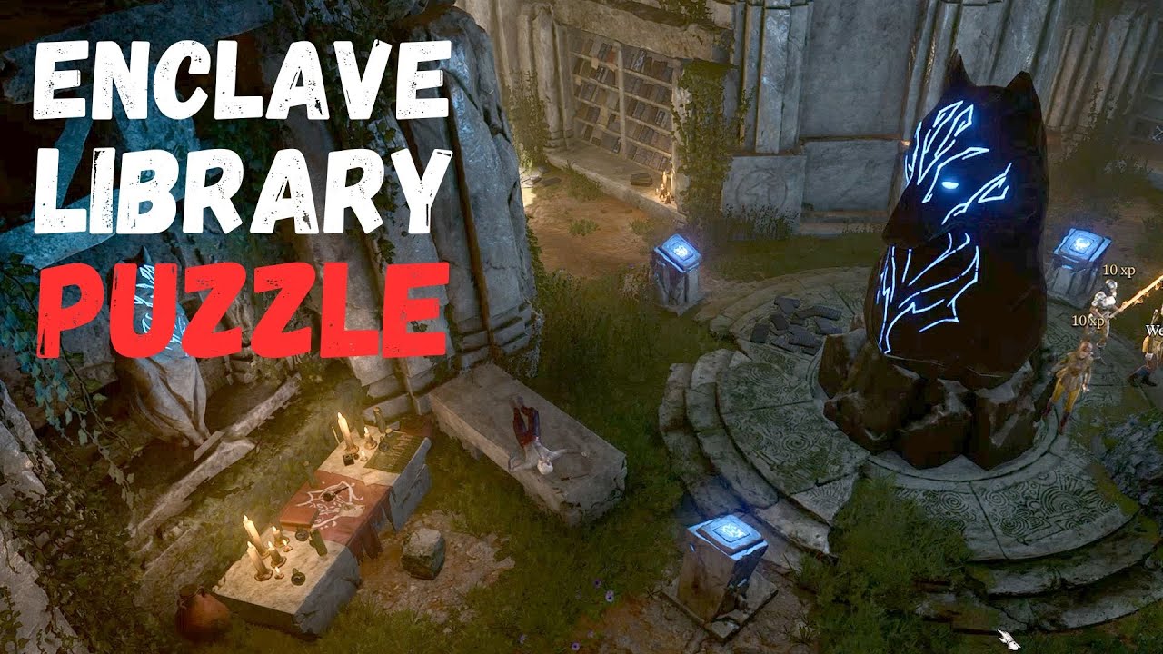 Baldur's Gate 3 Enclave Library Puzzle | How to open the vault in the ...