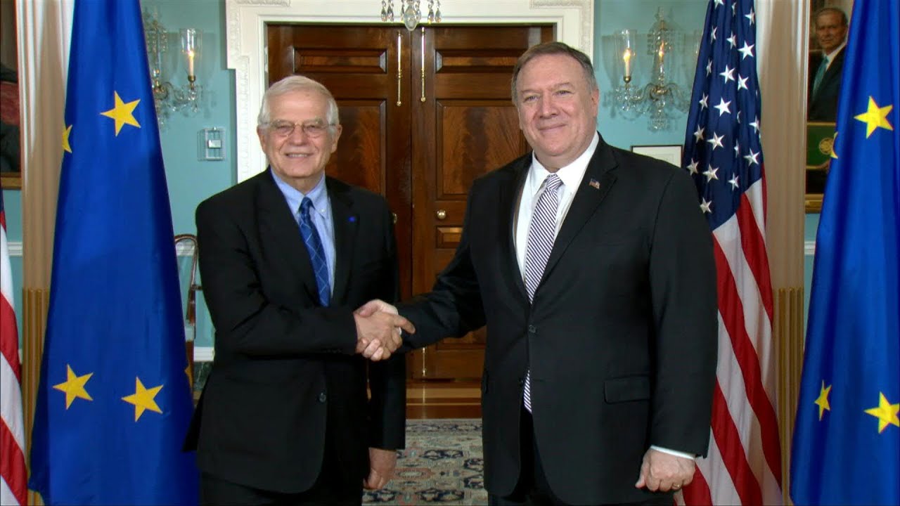 US: Mike Pompeo meets with EU's Josep Borrell at State Department | AFP ...