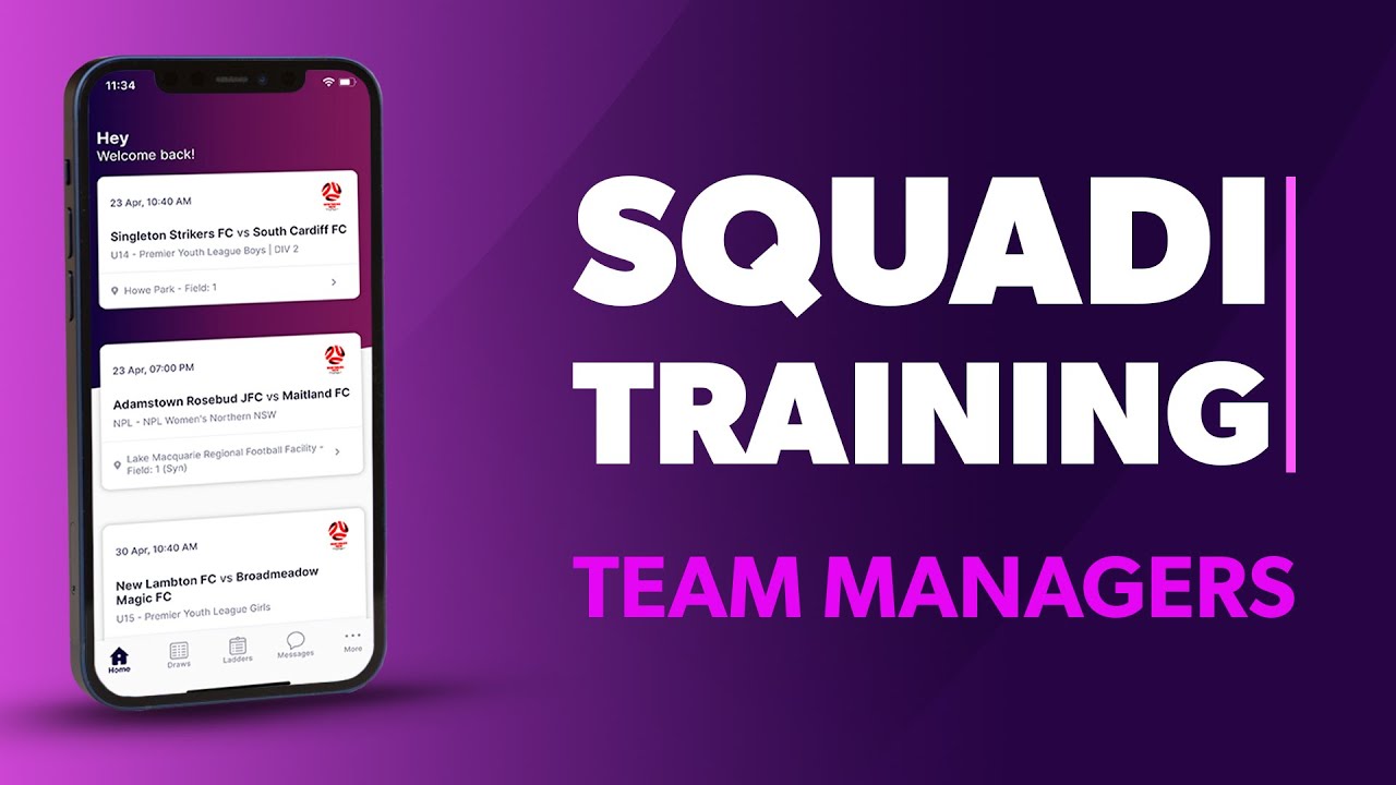 Squadi Team Managers Training - YouTube