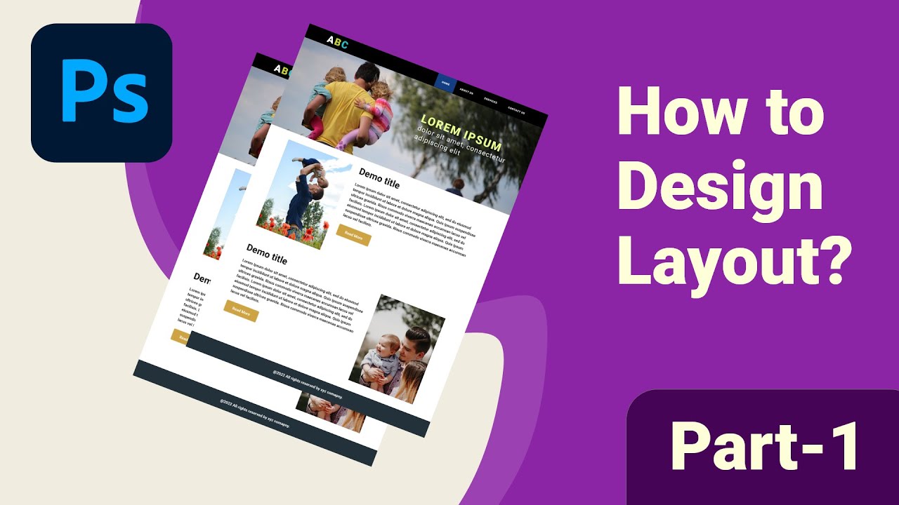 how to design a web layout in Photoshop CC ? Part - 1 - The Beginning ...