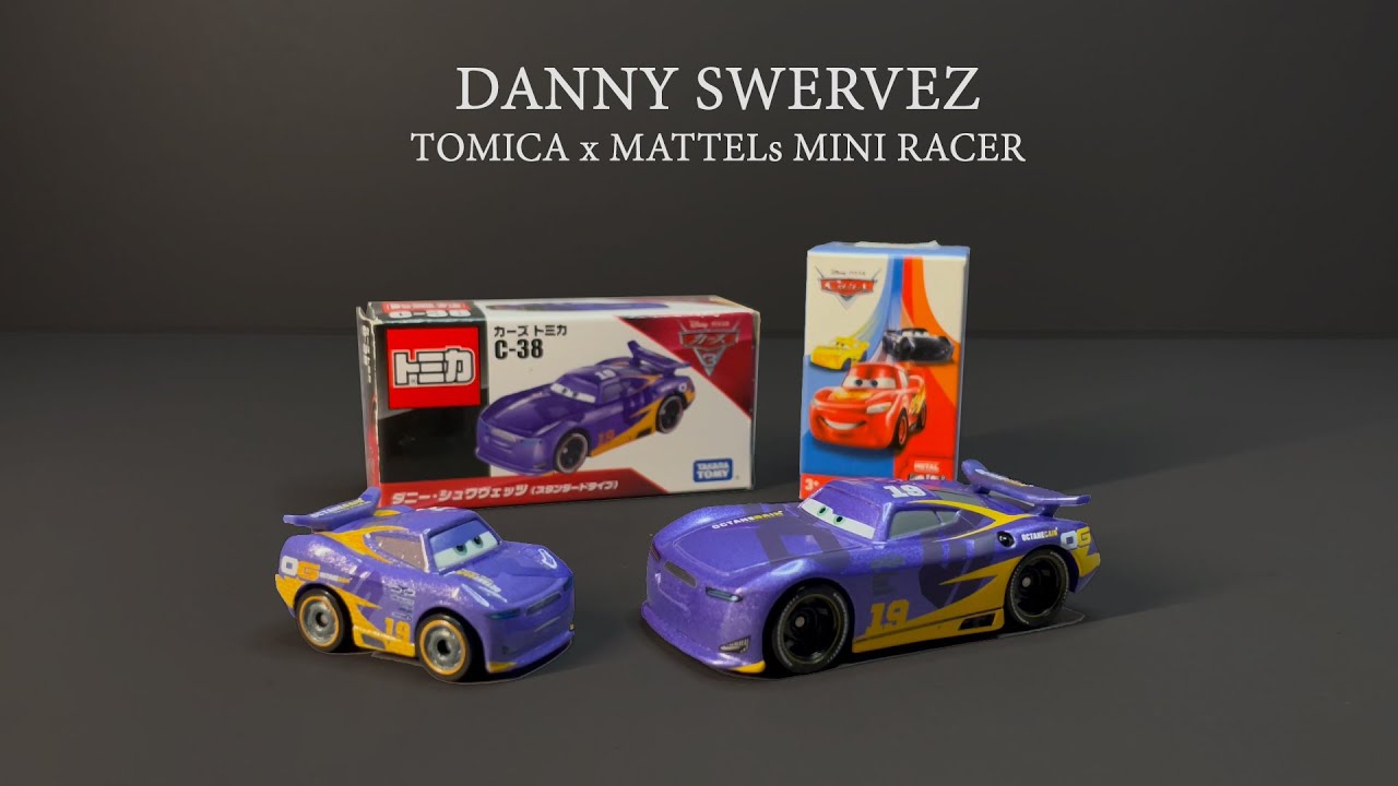 Disney Pixar Cars Danny Swervez from Tomica + Mattel [Unboxing | ASMR ...
