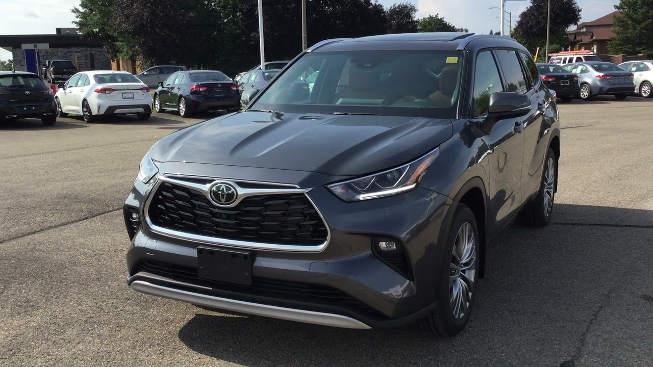 2021 Toyota Highlander Platinum (Magnetic Grey) Review Brockville ...