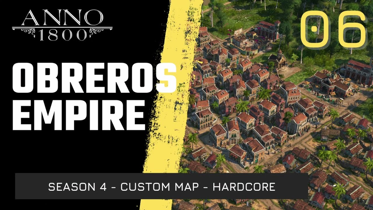 ANNO 1800 - CUSTOM MAP - NEW WORLD OBREROS- HARDCORE SMALL ISLAND ...