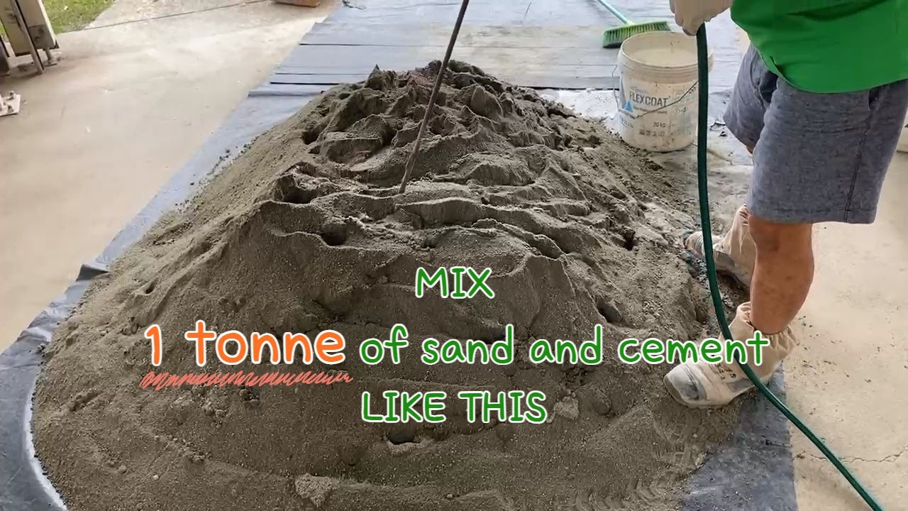 How to Easily Mix Water into Sand and Cement | 이렇게 쉽게 섞는다고?? 이거 하나면 가능 ...