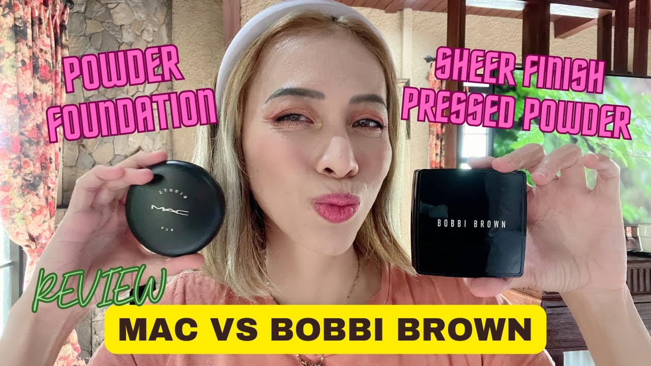 BATTLE PRESSED POWDER HIGH END MAC VS BOBBI BROWN | #powder #mac # ...