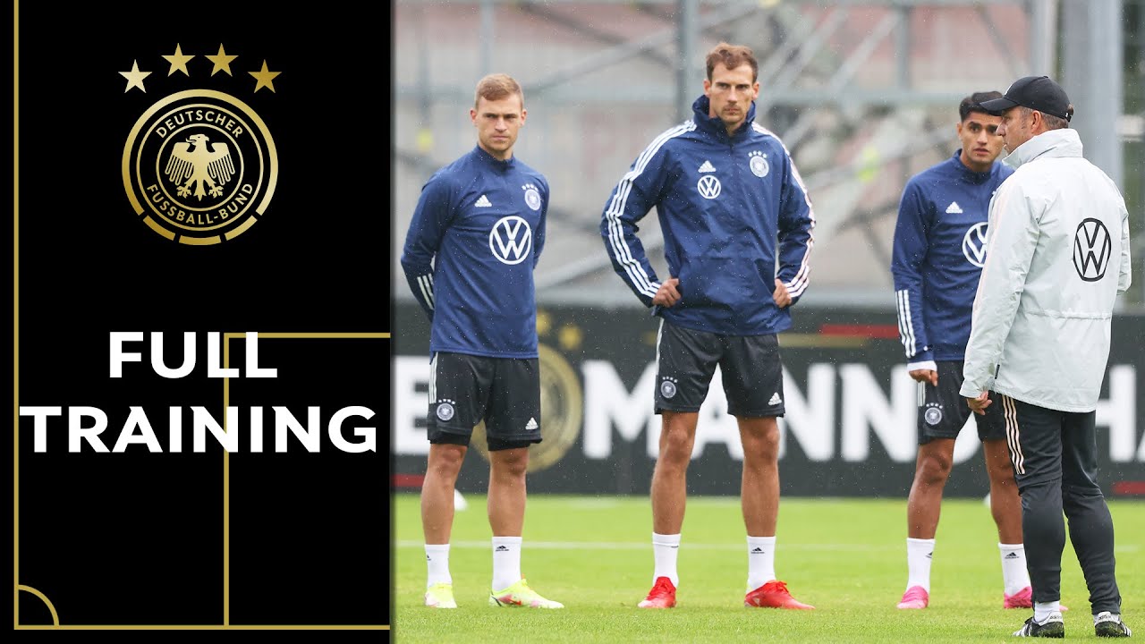 First training of Hansi Flick as German head coach in full length - YouTube