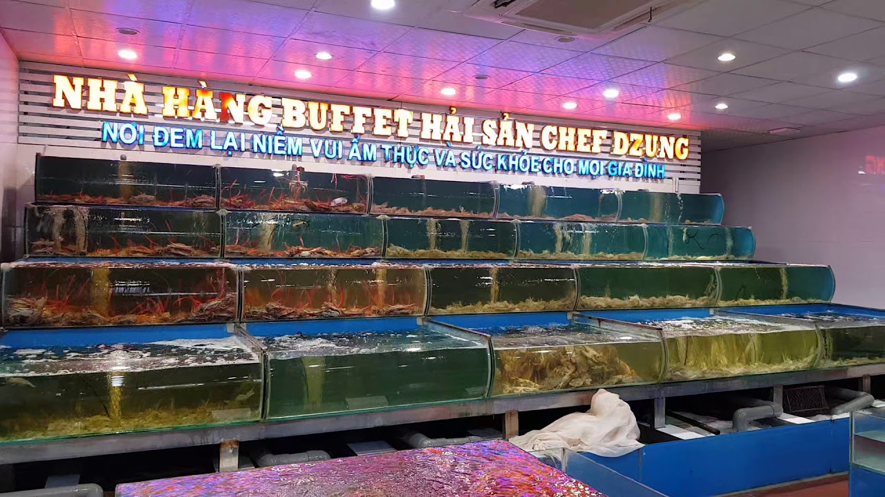 Nhà hàng Buffet hải sản Chef Dzung- 71 Nguyễn Chí Thanh, Hà Nội. - YouTube
