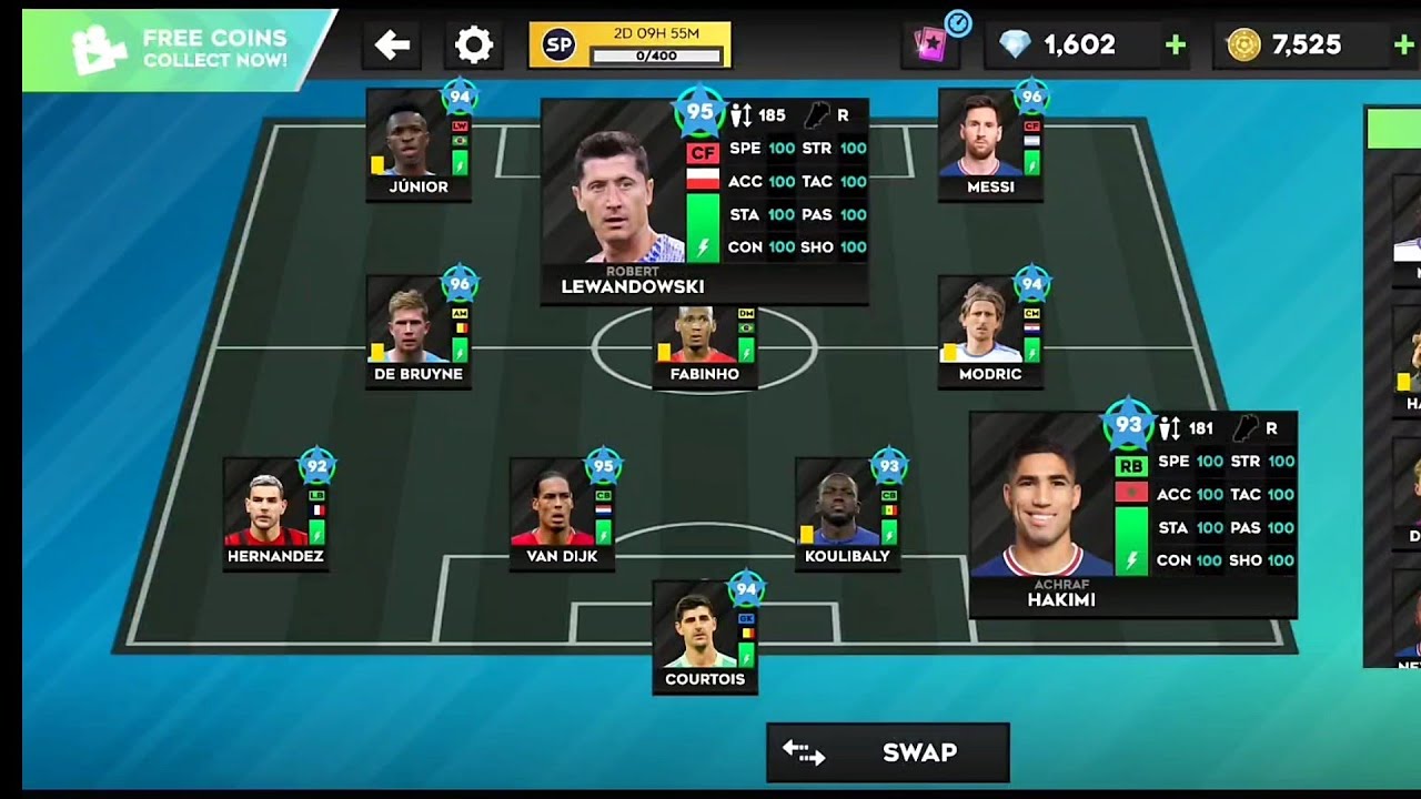 DLS 23 || Nâng cấp max LEWANDOWSKI + HAKIMI trong Dream League Soccer ...